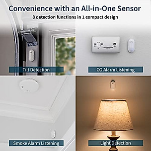 Arlo Home Security System - Wired Keypad Sensor Hub, (5) 8-in-1 Sensors, Yard Sign, 24/7 Professional Monitoring- No Contract Required, DIY Installation, Alarm System for Home Security - SS1501