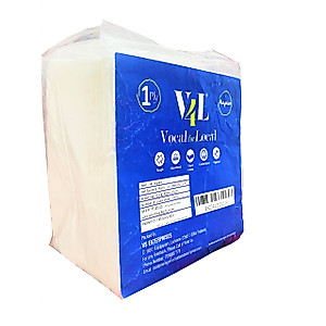 Creative Converting Paper Beverage Napkins, 5" x 5", White