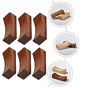 Hemoton 12pcs Single Concave Chopstick Rest Table Chopstick Holder Rustic Spoon Rest Chinese Chopsticks Rest Kitchen Supply Wood Chopsticks Rest Home Chopsticks Rest Household