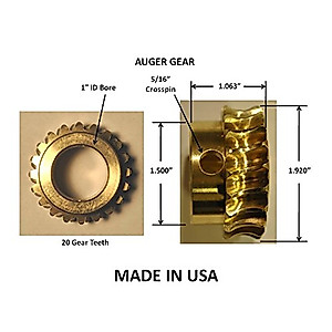 Ariens Compatible Snowblower Auger Gear and Shaft Rebuild Kit 52402600 524026 52422700 Made in USA ST824