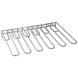 BelleVie Wall Mounted Glass Rack, Stainless Steel, L 12 1/2" x W 17 3/4" x H 2 1/8" x 1" channel spacing"
