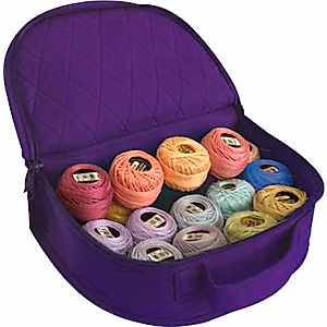 Yazzii Oval Sewing Box - Portable & Multipurpose Storage Bag Organizer - Sewing Supplies Organizer for Thread Spools, Needles, Beads, Embroidery Floss, Fabric Pieces & More!