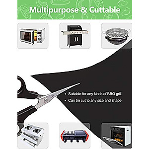 Grill Mat 6 Pcs, 100% Non-Stick HEADMALL BBQ Mats, Easy to Clean, For Barbecue Grilling & Baking, Electric Grill Gas Charcoal BBQ - 15.75 x 13 inch