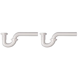 Plumb Pak 200WK P Trap, 1-1/4-Inch by 1-1/4-Inch, White (Pack of 2)
