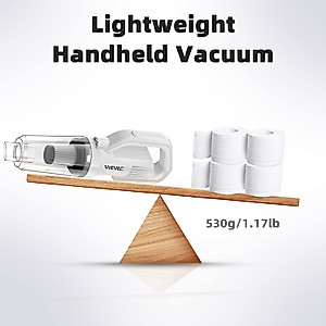 WLVLC Handheld Vacuum Cordless Rechargeable 9000PA Portable Handheld Vacuum Cleaner for Car Vacuum Cordless Rechargeable Powerful Cyclonic Suction Car Vacuum Cleaner Pet Pair Home 小卖清货，大卖请放过