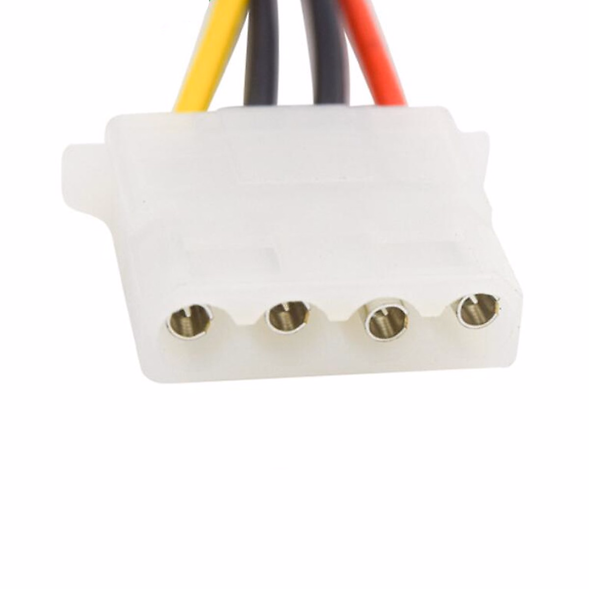 2 Pack Computer Molex 4 Pin Power Supply Extension Cable - Female to Male HDD IDE Computer Fan Internal Power Extension Cable 8 Inch