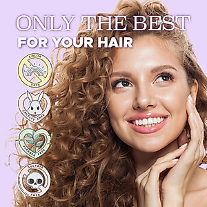 Luseta Leave in Conditioner for Curly with Coconut Oil Promotes Shining, Bouncy, Frizz-free, Sulfate Free Paraben Free 8.5Fl Oz