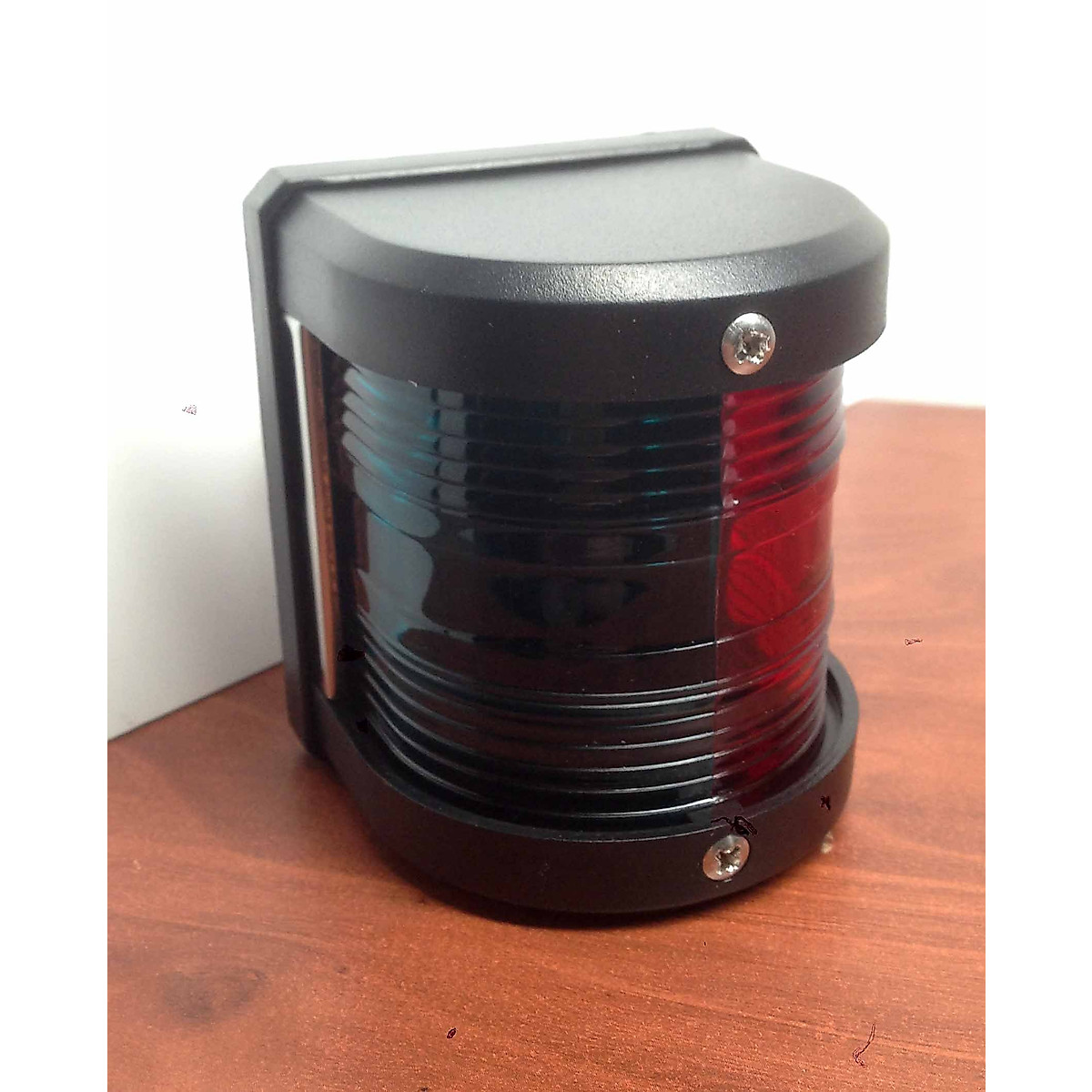 Pactrade Marine Boat Pontoon LED Navigation Light Black ABS Plastic Housing Boats Up to 12M Waterproof IP:66 Surface Mount 2NM (Combo Green and Red Bow)