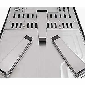 Permasteel 12-Inch Gas Pizza Oven with Cover | Outdoor Pizza Oven, Portable Gas Pizza Oven for Outside, PO-40001-BK, Propane Pizza Oven, Custom Backyard Pizza Maker