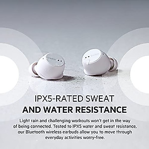 Belkin SOUNDFORM Immerse Noise Cancelling Earbuds, True Wireless Earbuds with Hybrid ANC, Wireless Charging, IPX5 Sweat and Water Resistant, Apple Find My for iPhone, Galaxy, Pixel and More - White