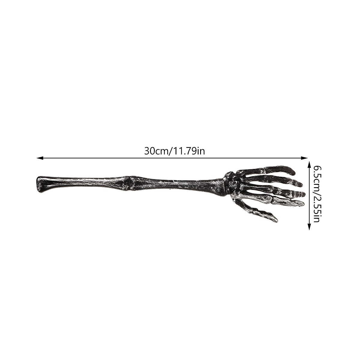 Skeleton Hands 2pcs Salad Spoon Skeleton Hand Spoon Skull Claw Spoon Hallowen Party Tableware Funny Pasta Fork for Halloween Party Favors Plastic Salad Tongs