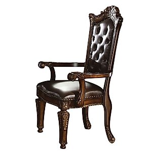 ACME Vendome Arm Chair, Cherry Finish, Set of 2
