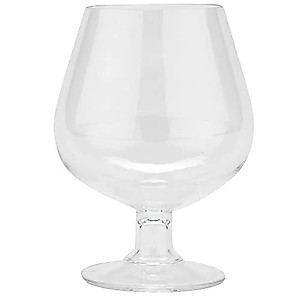 G.E.T. BRA-2-PC-CL-EC 16 oz. Plastic Brandy Glasses, Break Resistant Dishwasher Safe Polycarbonate (Pack of 4), Medium
