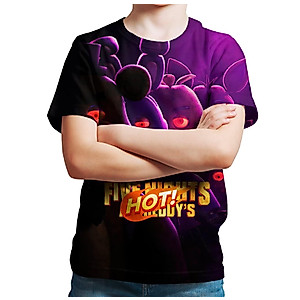 Youth Boys and Girls T-Shirt 3D Printed Fashion Game New Crew Neck Short Sleeve-3-M