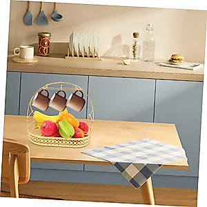 BESTonZON Wrought Iron Coffee Mug Cup Holder Stand Dishes Organizer Rack for Counter Cabinet Table for Kitchen Restaurant Office - 33.3 x 29.2 x 20cm (Golden)