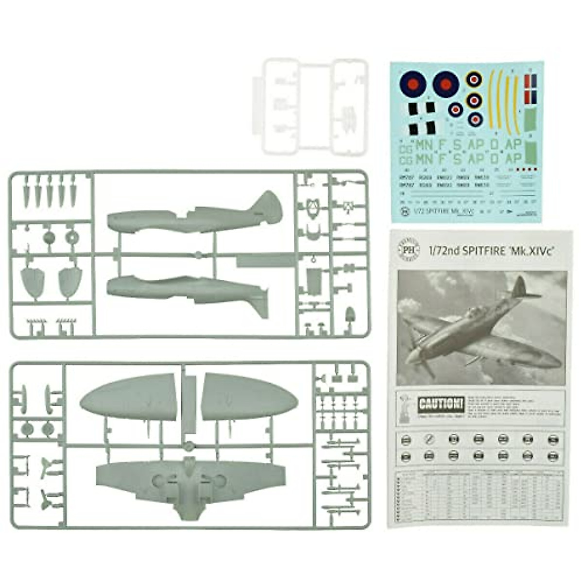 Premium Hobbies Spitfire Mk. XIV C 1:72 Plastic Model Airplane Kit 132V