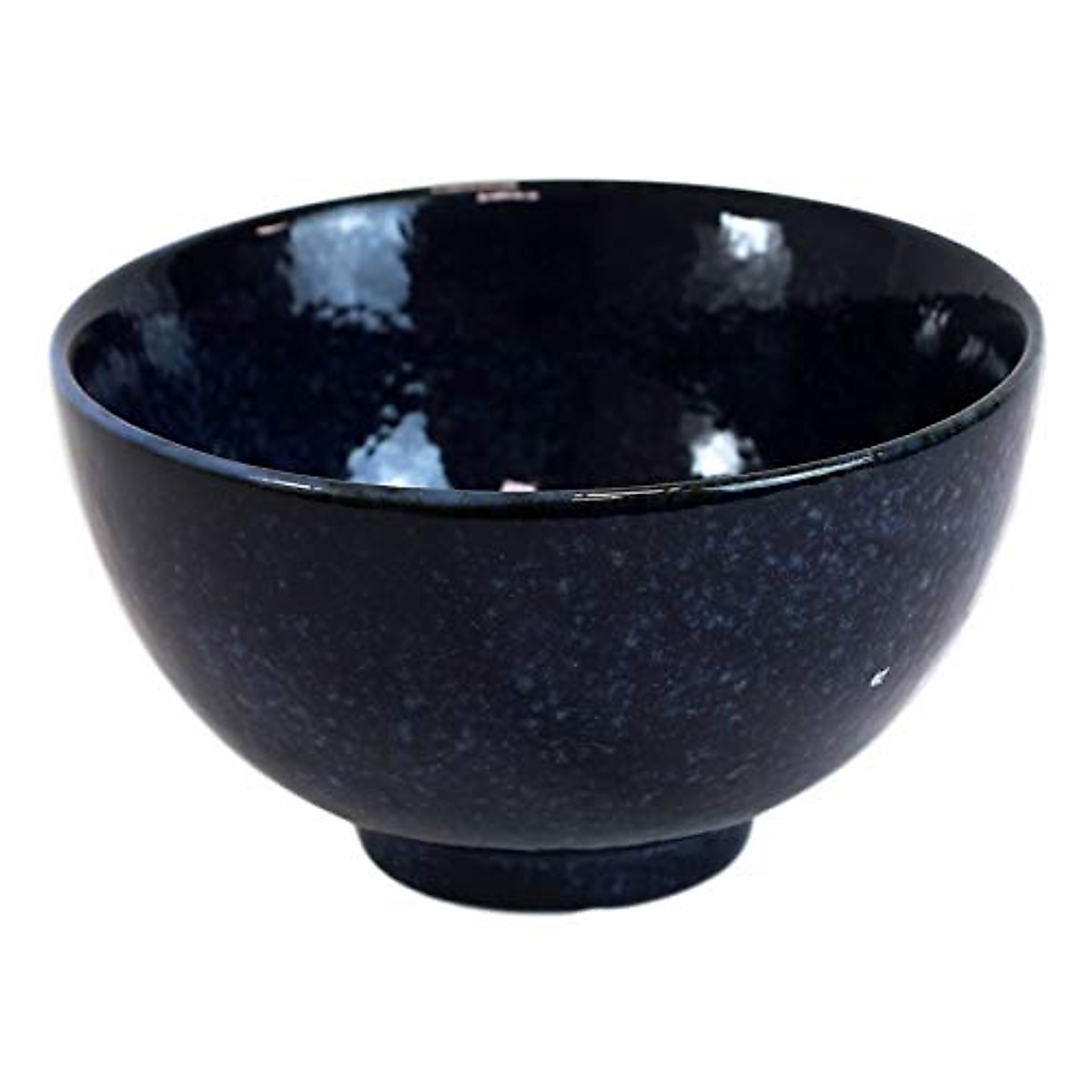 Ebros Pack Of 6 Made in Japan Midnight Blue Tombo Dragonfly Rice Soup Cereal Salad Dessert Stoneware Porcelain Bowls 4.5"D Home Decor Japanese Zen Fusion Accent Bowl Set Serveware Dinnerware