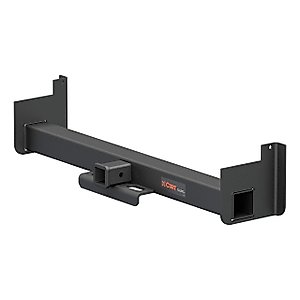 CURT 15927 Class 5 Weld-On Hitch, 2-Inch Receiver, Up to 16,000 lbs, 44-in Frames, 9" Drop , Black