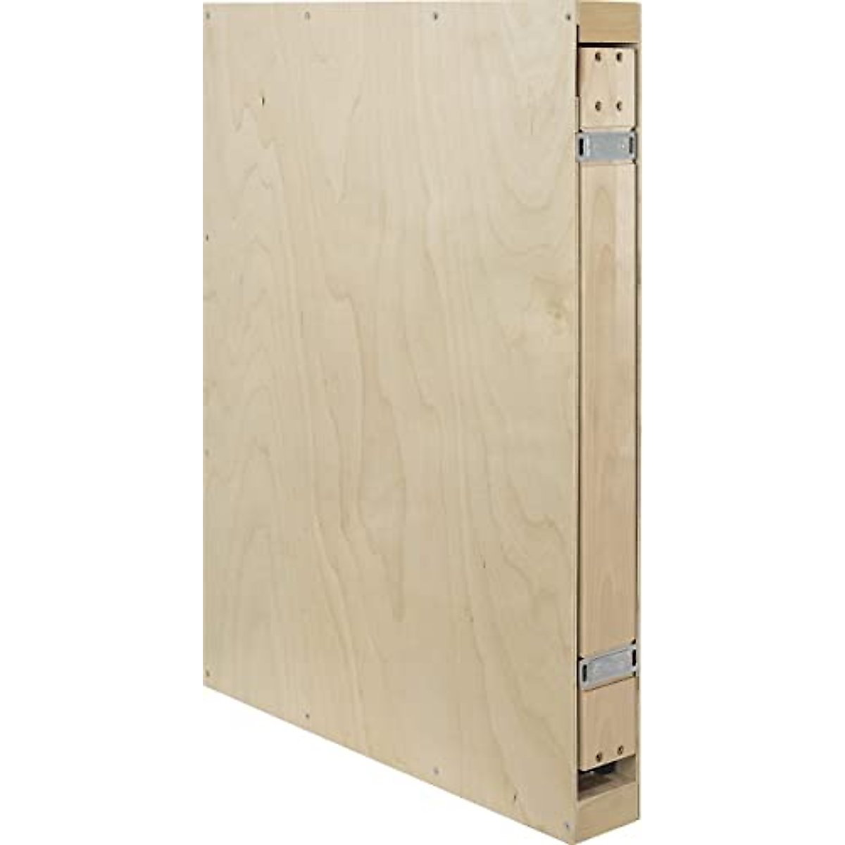 Hardware Resources 3" Dead-Space Base Cabinet Filler Pullout with No Wiggle Technology to Eliminate Rocking and Sagging. End-of-Cabinet Filler Space pullout White Birch