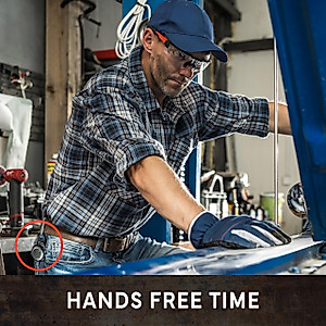 Dakota Digital Backpacker Clip Watch, Alarm, Stopwatch, Timer and Dual Time, Outdoor Gifts for Men and Women, Tactical Digital Watch