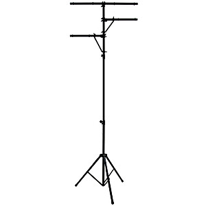 American Sound Connection (2) Pro Audio Mobile DJ Lighting Multi Arm T Bar Portable Light Stand up to 12 Foot Height Tripod