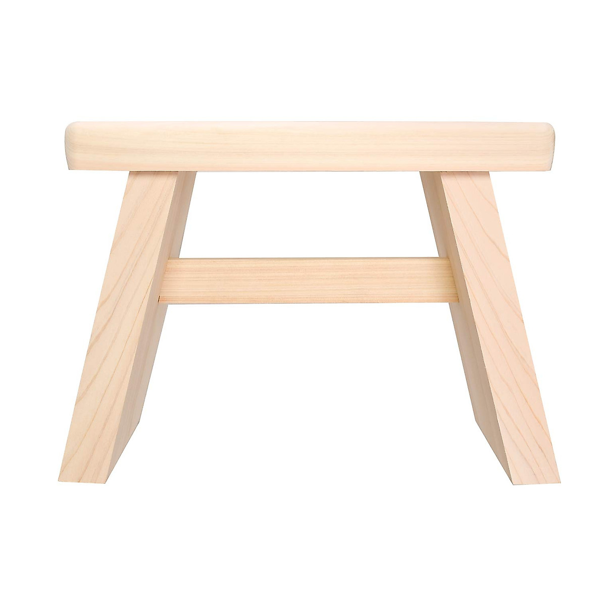 194121 Wooden Bath Chair, Height 9.1 inches (23 cm), Cypress, Made in Japan