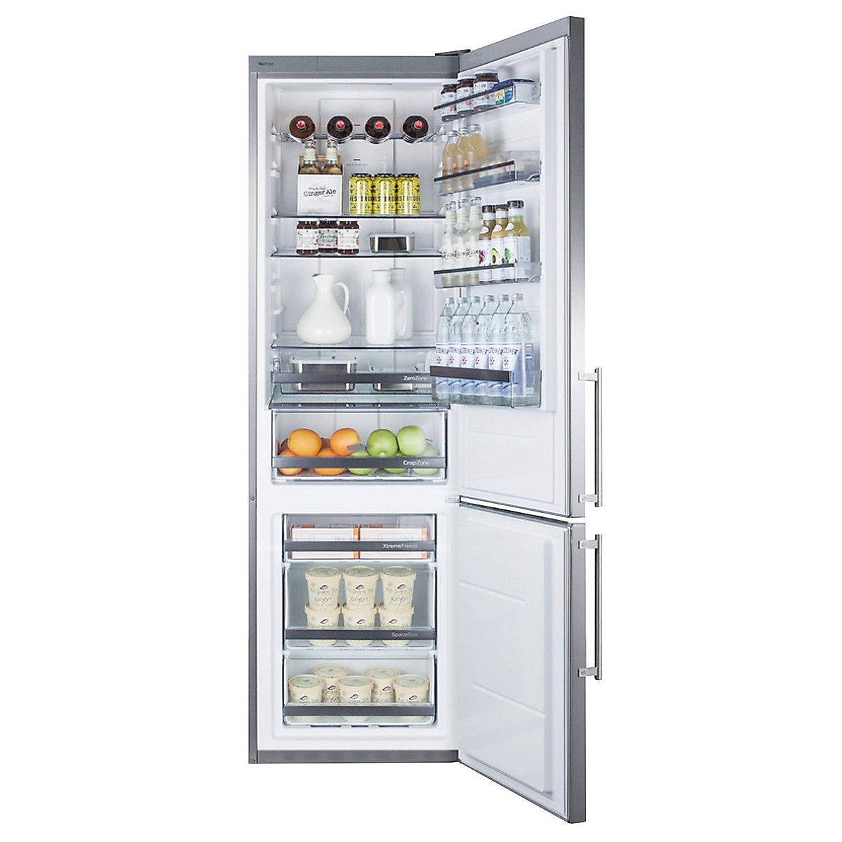 SUMMIT 12.8 Cu. Ft. Frost-Free Refrigerator-Freezer, Platinum