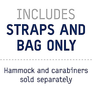 ENO, Eagles Nest Outfitters Atlas XL Hammock Straps Suspension System with Storage Bag, 400 LB Capacity, 13'6" x 1.5/.75"