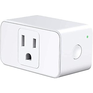 Meross Wi-Fi Smart Plug Mini, 15 Amp & Reliable Wi-Fi Connection, Alexa and Google Voice Control, App Remote Control, Timer, Occupies Only One Socket, No Hub Needed