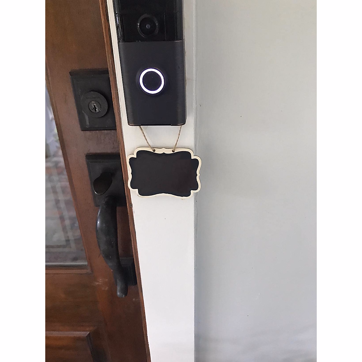 24 Pcs Reusable Mini Wood Chalkboards with Hanging String Erasable, Double-Sided Blackboard for Message Board Signs, Weddings Place Cards, Birthday Parties, Table Numbers, Plants