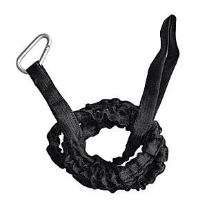 EBTOYS 2pcs Paddle Leash Kayak Canoe Fishing Rod Coil Holder Accessory Leash 61inch - Black