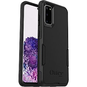 OtterBox Commuter Series Case for Samsung Galaxy S20 & S20 5G (NOT Other S20 Models) Non-Retail Packaging - Black