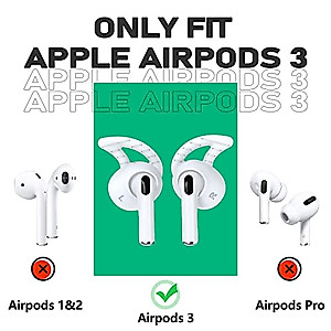 Ear Hooks for AirPod 3, Ear Grip Covers Silicone Accessories for Apple AirPods 3rd Generation Anti-Slip Ear Hook Holders Earbud Tips Earhooks (5 Pack)