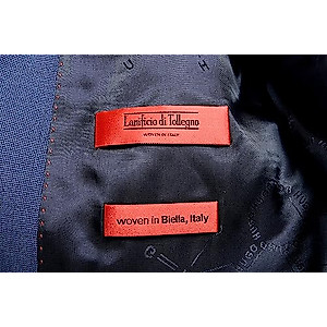 Hugo Boss Men's Astian184 Blue Extra Slim Fit 100% Wool Blazer US 40L IT 50L