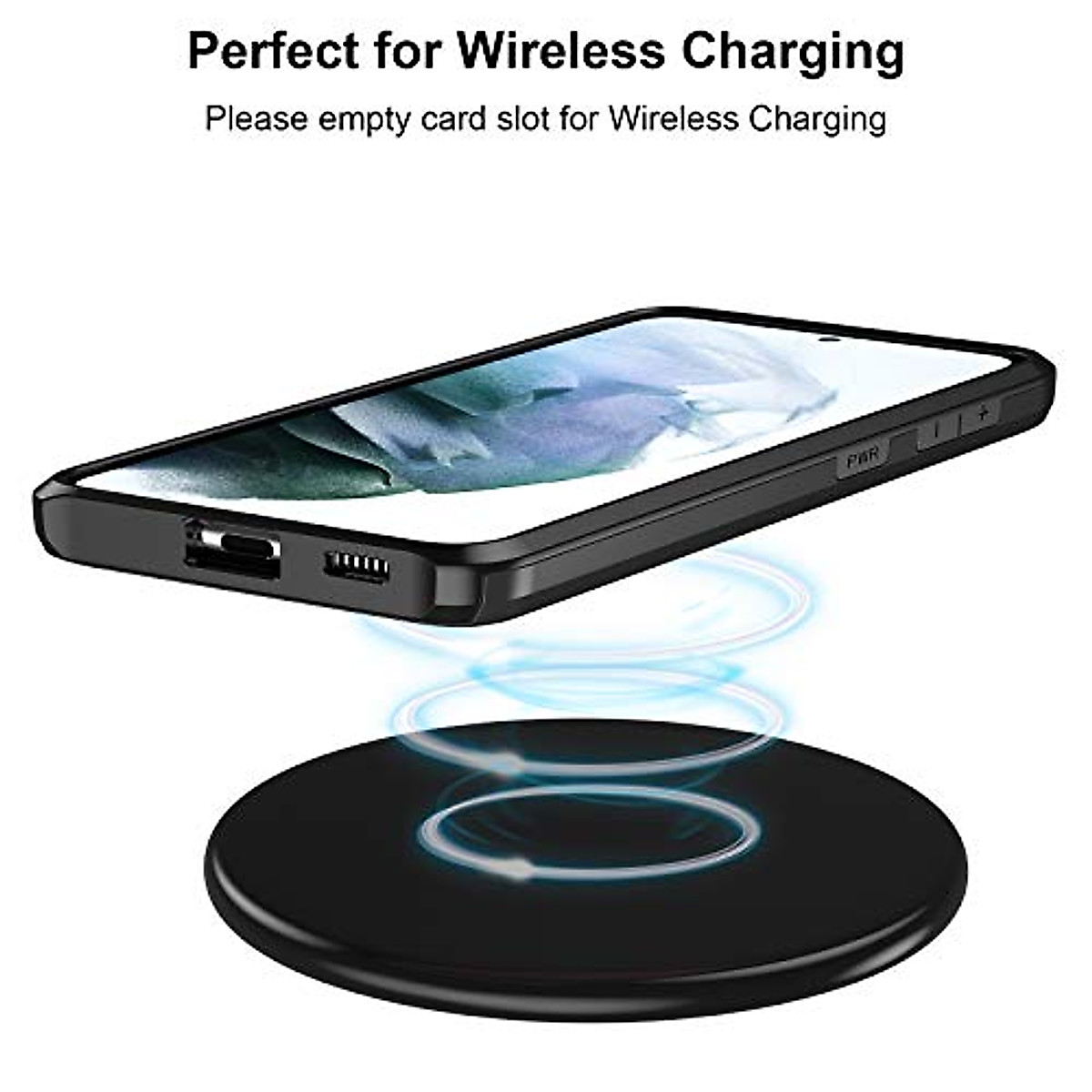 Jiunai for Samsung S21 Plus Case, Galaxy S21 Plus Case Credit Card IDs Cash Holder Shell Wallet Case Slide Cover Dual Layer Rubber Cover Phone Case for Samsung Galaxy S21 Plus 5G 6.7'' 2021 Black