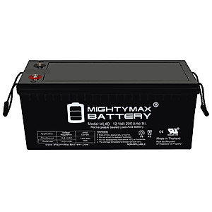 ML4D -12 Volt 200 AH, Internal Thread (INT) Terminal, Rechargeable SLA AGM Battery
