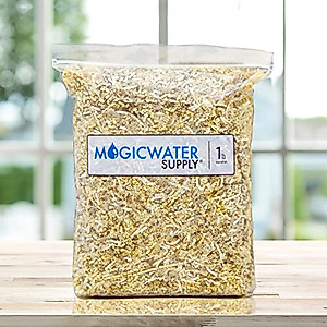 MagicWater Supply Crinkle Cut Paper Shred Filler (1 LB) for Gift Wrapping & Basket Filling - Vanilla & Gold