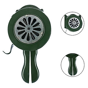 YaeGarden Loud 110±2dB Mount Metal Hand Crank Portable Metal Alarm/Siren