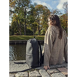 The Friendly Swede Classic Black Backpack for Women and Men, Black Bookbag, Stylish Laptop Bags for Women, Stylish Backpack for Women, School Backpack, 13 inch Laptop Backpack - STORVRETA (Black)