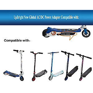 UpBright 12V AC/DC Adapter Compatible with Pulse Performance Revster 200 164235 169590 169878 164253 200s 169974 Razor E100 170018 E200 165715 160966 161909 161149 GRT-11 RK-9 164234 Scooter Charger