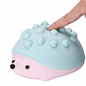 LOVERUIS Animal Night Lamp - Nightlight for Kid Hedgehog Lamp 5 Breathing Color Light Birthday Halloween Christmas Gift with USB Rechargeable for Toddlers Children Bedroom (Green)…