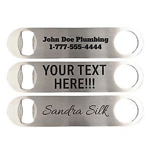 Custom Bottle Opener Personalized Bar Key Speed Bartender Stainless Steel Groomsmen Gift for Men Women Bartenders