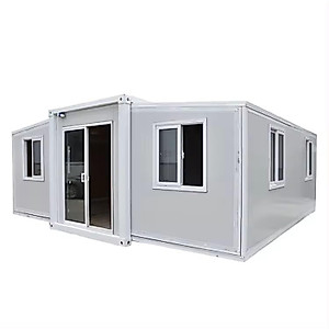 Generic Prefabricated Expandable 20ft Container House| with 1 or 2 Bedroom, 1 Bathroom and 1 kitchen| Tiny Luxury House| Portable house | Easy to Finish | Long Lifespan, white