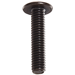 Small Parts 3124MPTB Steel Truss Head Machine Screw, Black Oxide Finish, Meets ASME B18.6.3, #4 Phillips, 5/16"-18 Thread Size, 1-1/2" Length, Fully Threaded, Imported (Pack of 25)