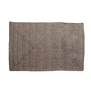 Super Area Rugs Lichfield Handmade Solid Reversible Indoor / Outdoor Braided Rug Charcoal Gray 2' x 3' Rectangle