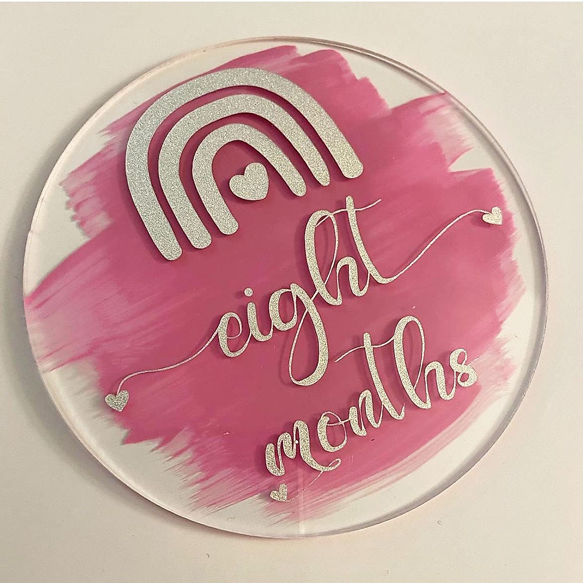 20 Pieces Clear Circle Acrylic Sheet 4 Inch Acrylic Plexiglass Disc Transparent Round Acrylic Sign for Milestone Markers, Name Cards, Cricut Cutting and Engraving, Painting and DIY Projects