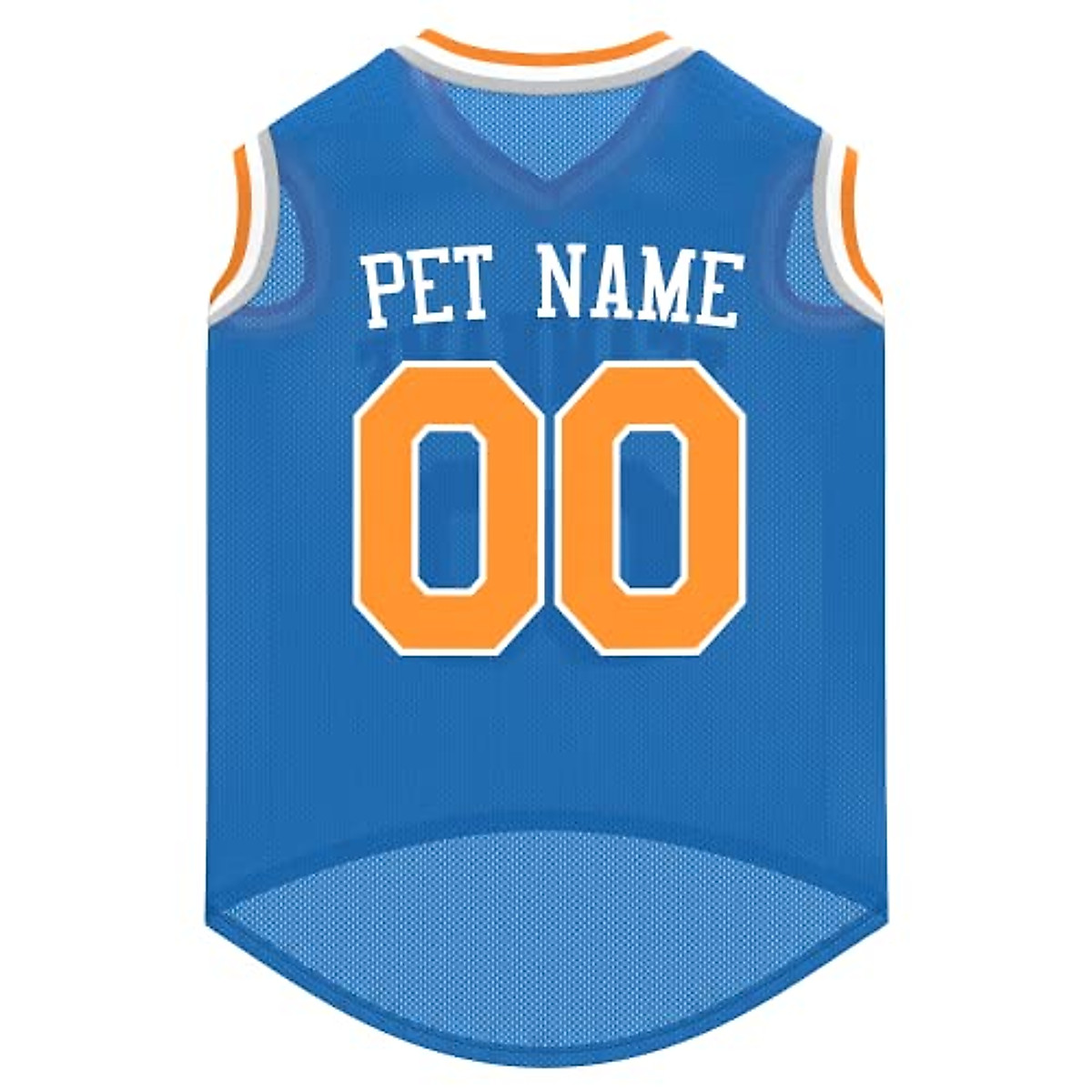 Custom Pet Basketball Jerseys for Dog & Cat,Personalized Pets Basketball Jersey Shirt with Name Number,Basketball Team Clothes (New York Blue)