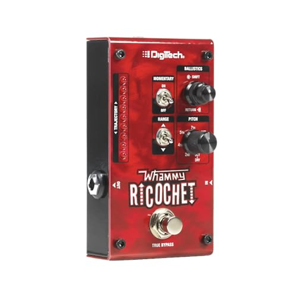 DigiTech Mini Pitch Acoustic Guitar Effect Pedal, Red (Whammy Ricochet)