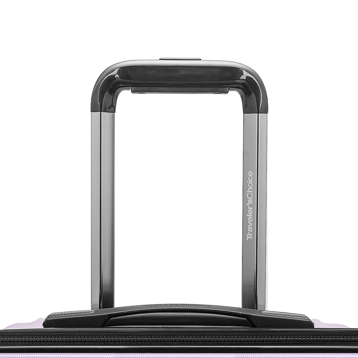 Traveler's Choice Archer Polycarbonate Hardside Spinner Luggage Set, Tie Down Straps, Purple, Carry-On 21-Inch