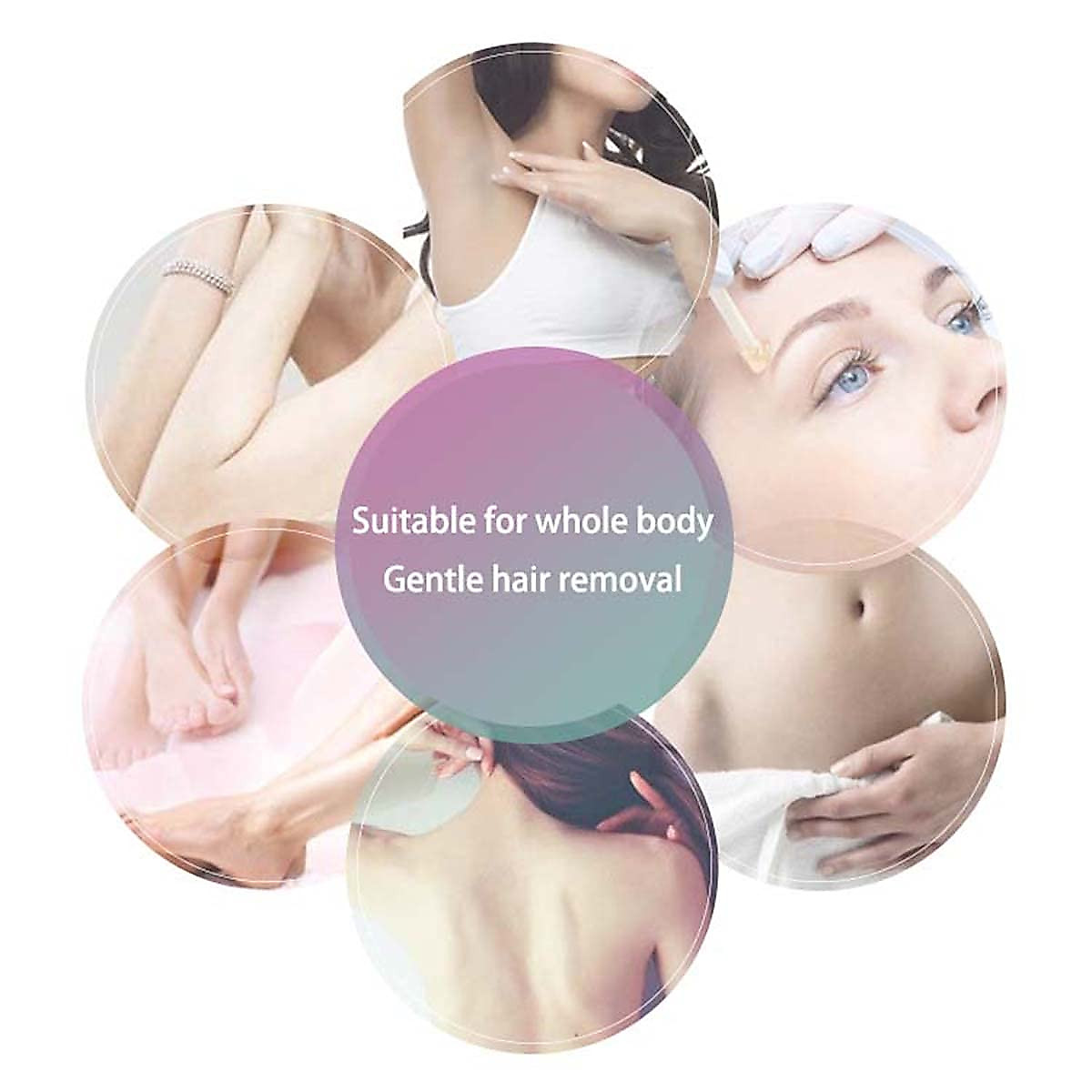 SULLMAR Wax Beads,Wax Beads，Hard Wax Beads, Wax for Painless Hair Removal Includes Hard Wax Beads (3.5 oz Hard Wax Beads)